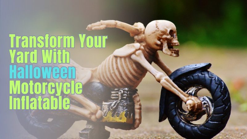 Transform Your Yard With Halloween Motorcycle Inflatable - MOTOZMO