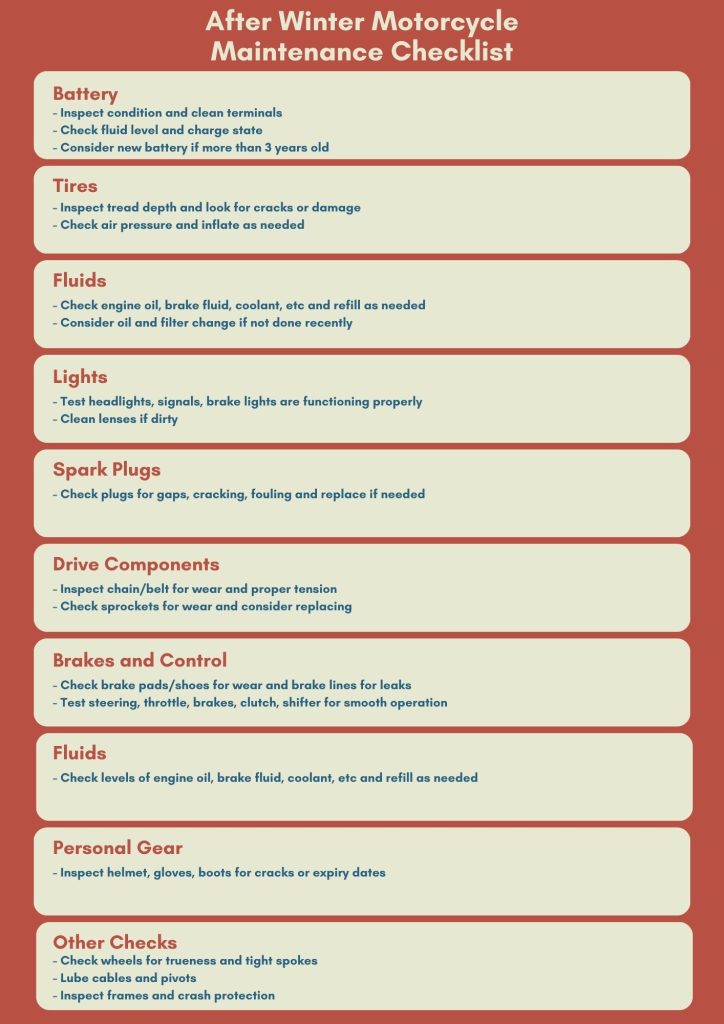 10 Essential Checks for Motorcycle Maintenance After Winter - MOTOZMO